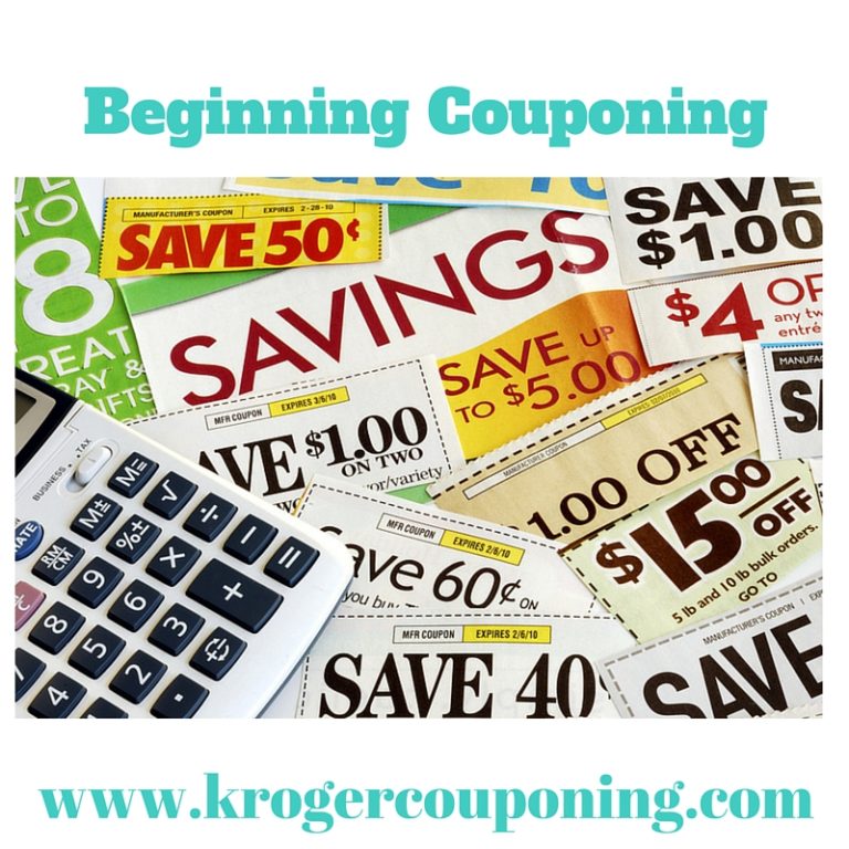 Couponing for Beginners - Kroger Couponing