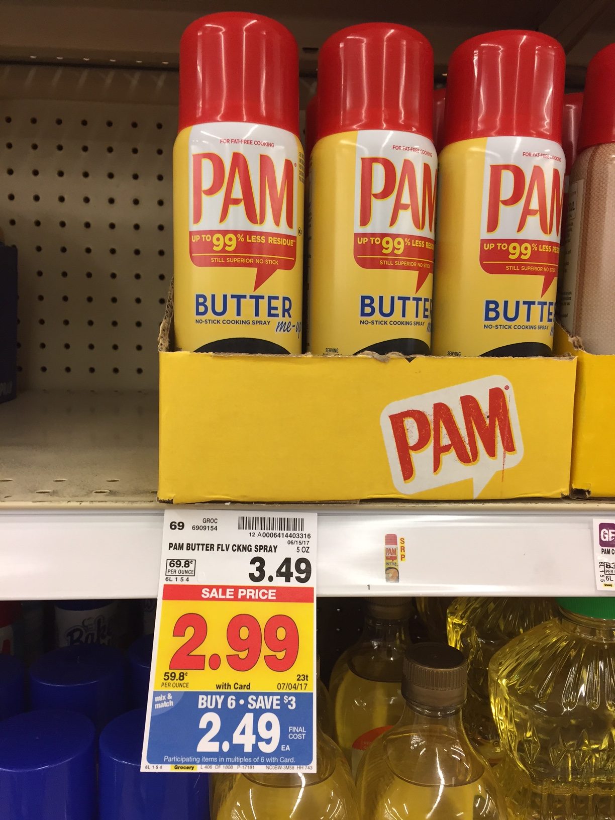 Pam Cooking Spray $1.99 (reg $3.49) - Kroger Couponing