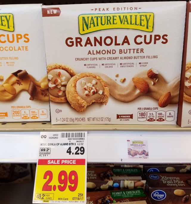 Nature Valley Granola Cups $2.49 - Kroger Couponing