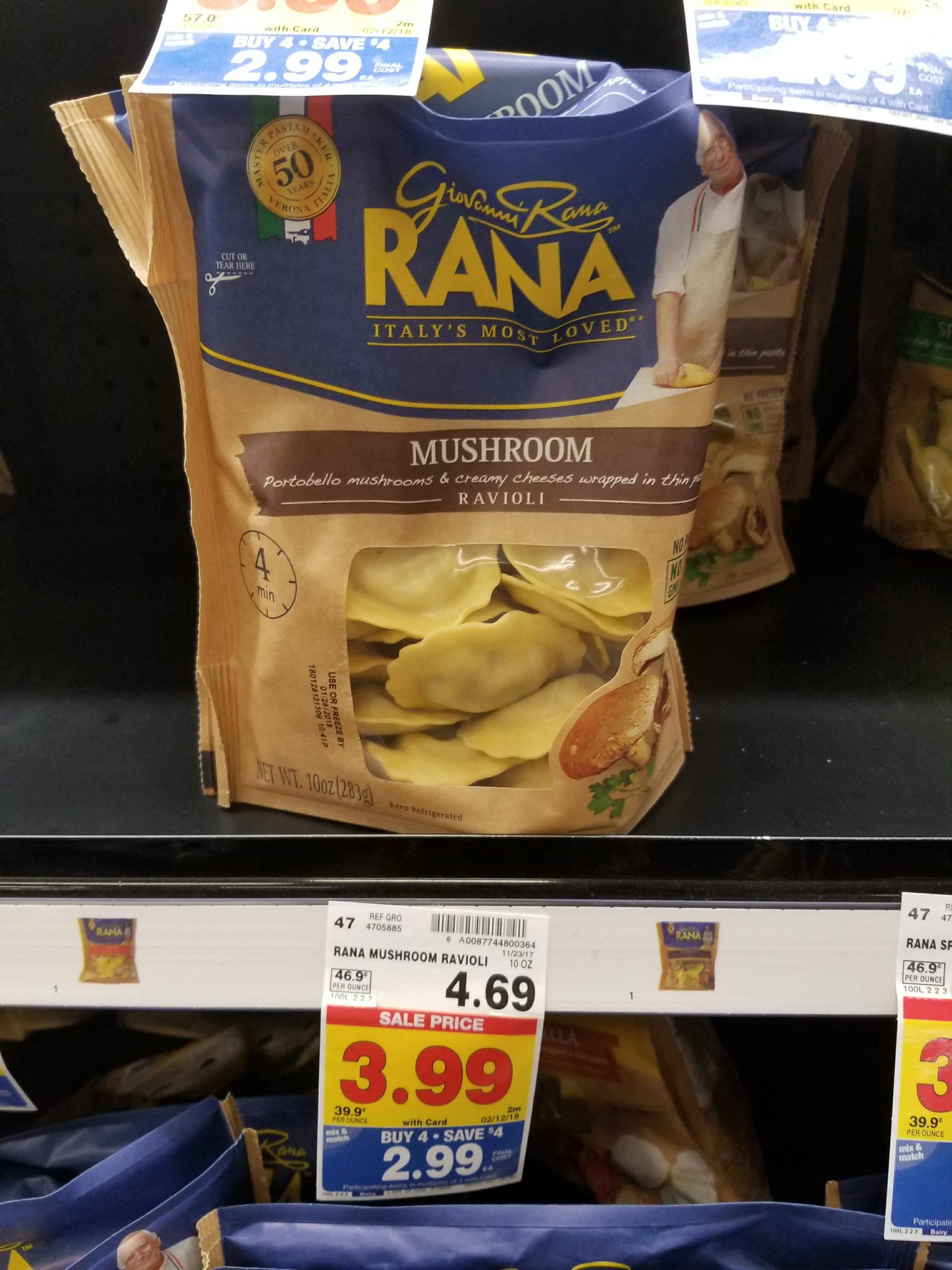 Rana Pasta as low as $1.99 - Kroger Couponing
