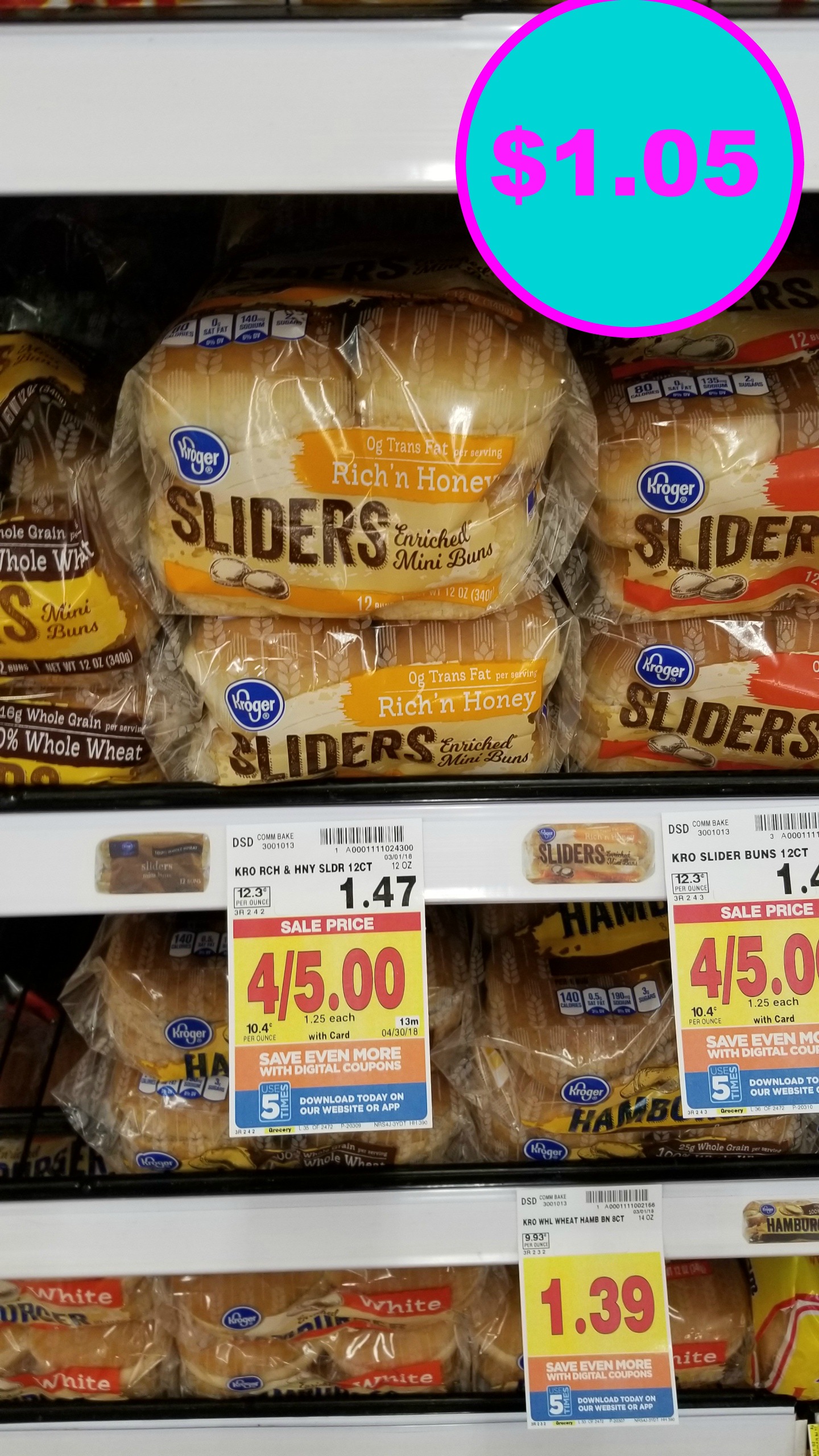 Kroger Slider Buns just $1.05 - Kroger Couponing