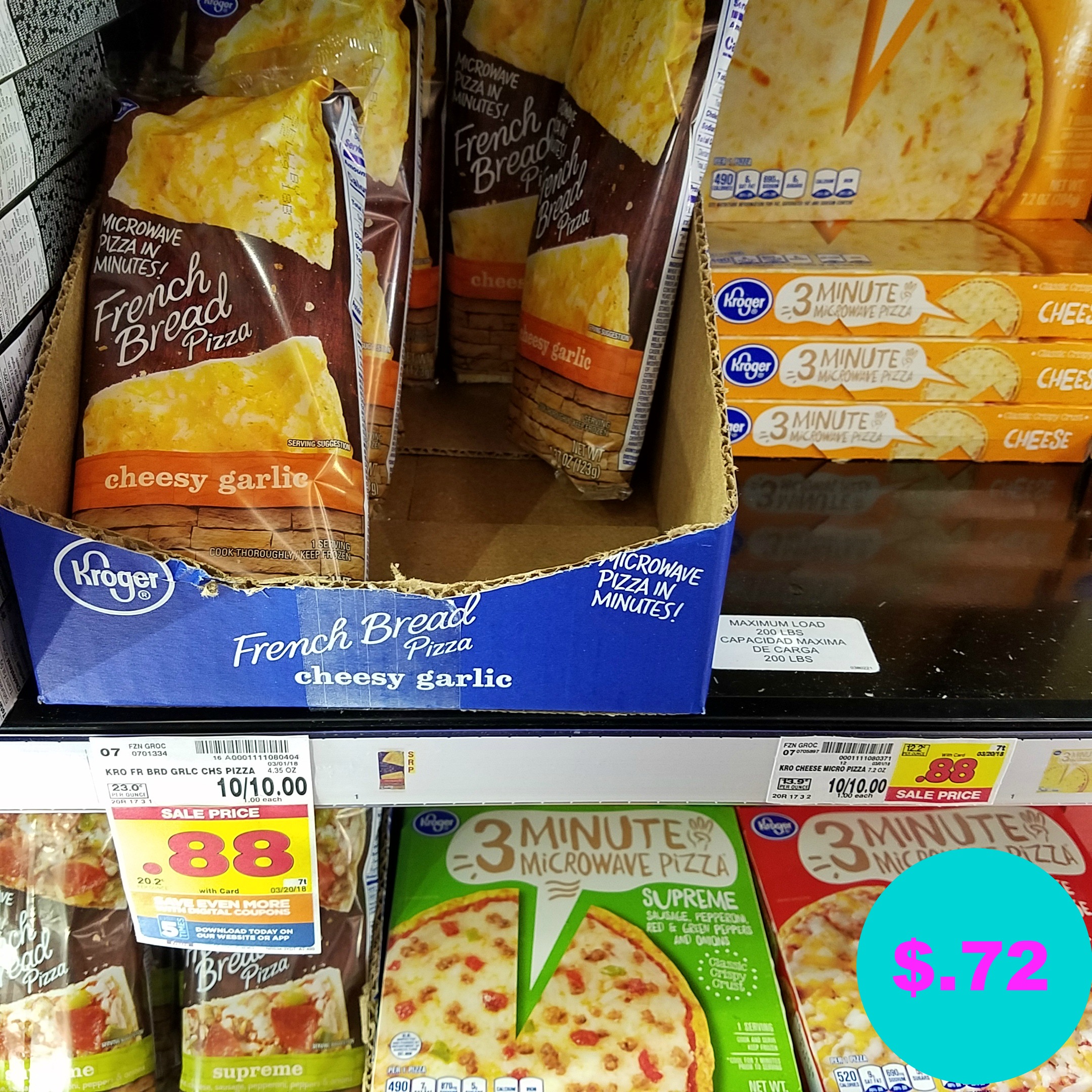 Kroger French Bread Pizza just $.72 - Kroger Couponing