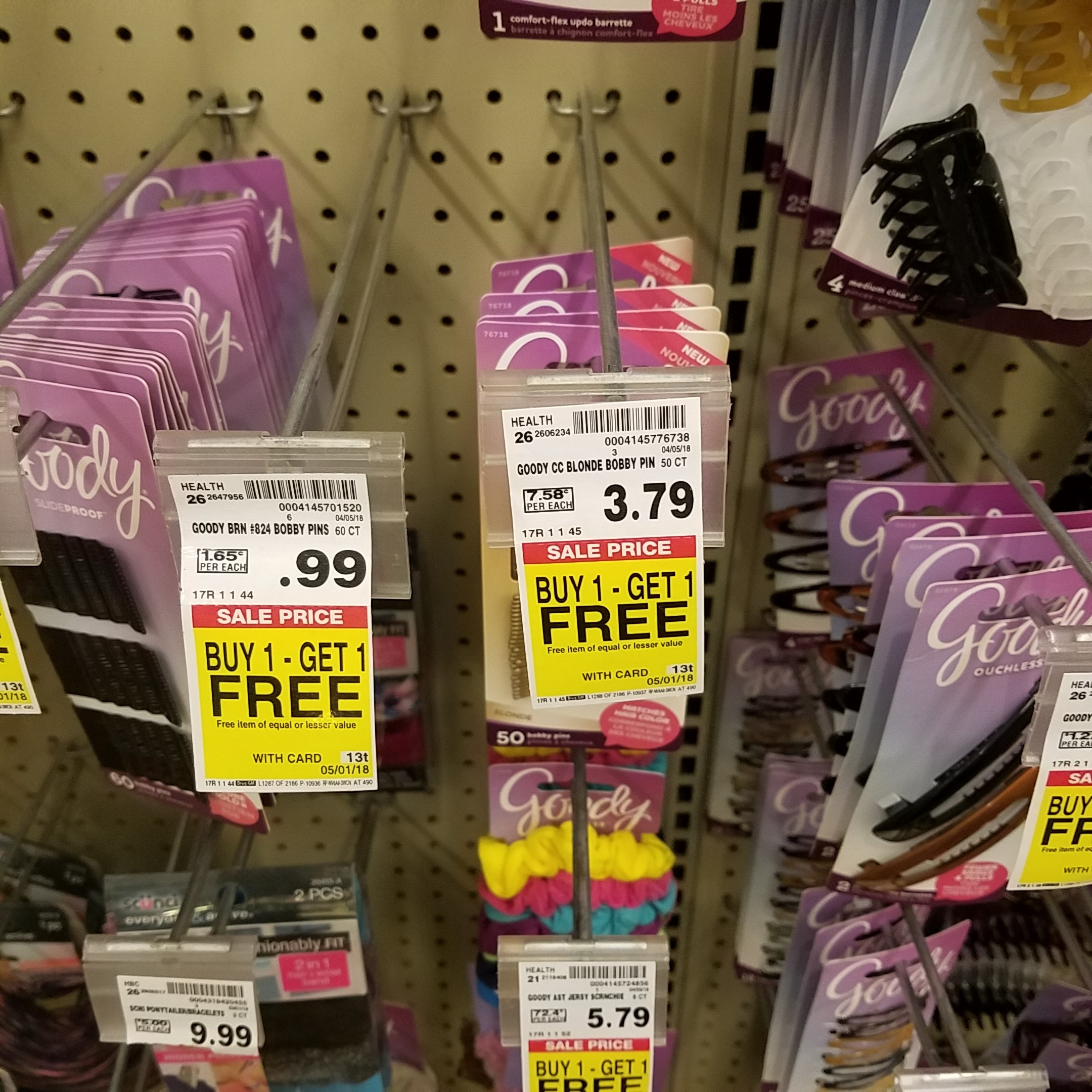 Goody Bobby Pins just $.50 - Kroger Couponing
