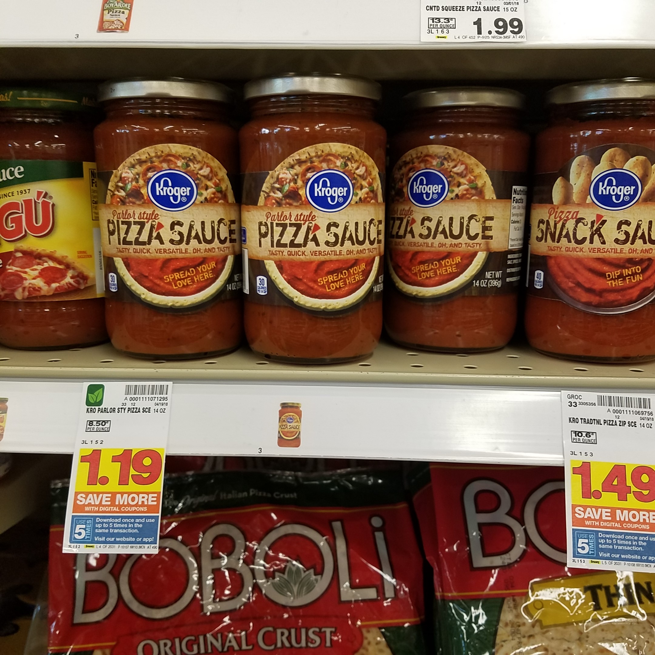 Kroger Pizza Sauce just $.94 - Kroger Couponing