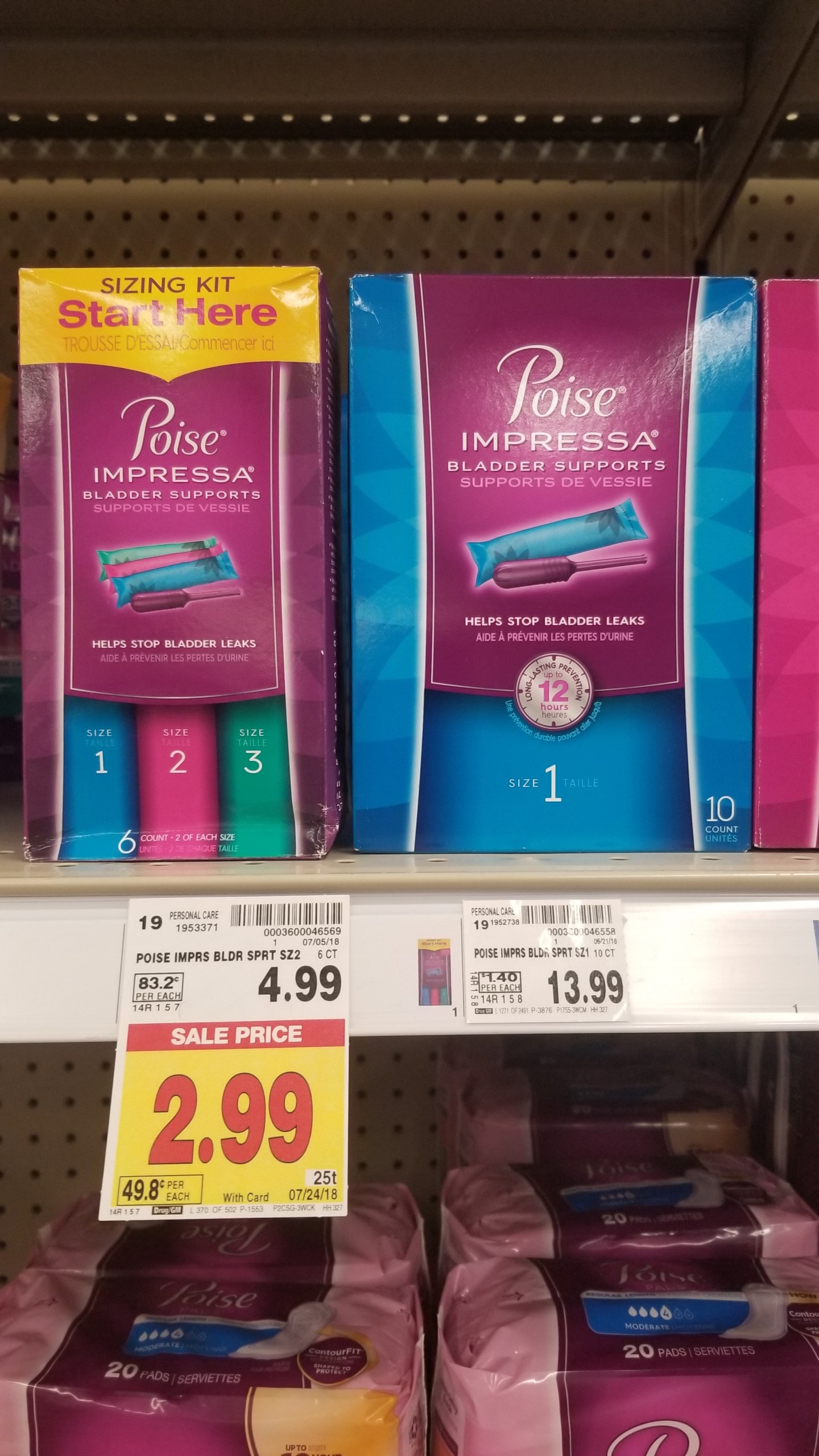 Poise Impressa Sizing Kit just $.99 - Kroger Couponing