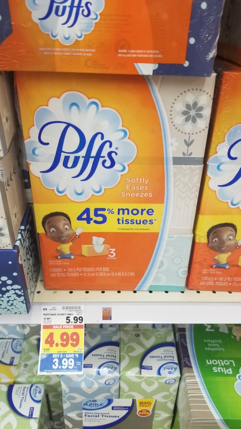 Puffs Tissues just $3.74 - Kroger Couponing