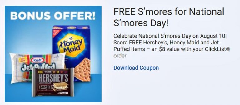 FREE S’mores for National S’mores Day August 10! - Kroger Couponing