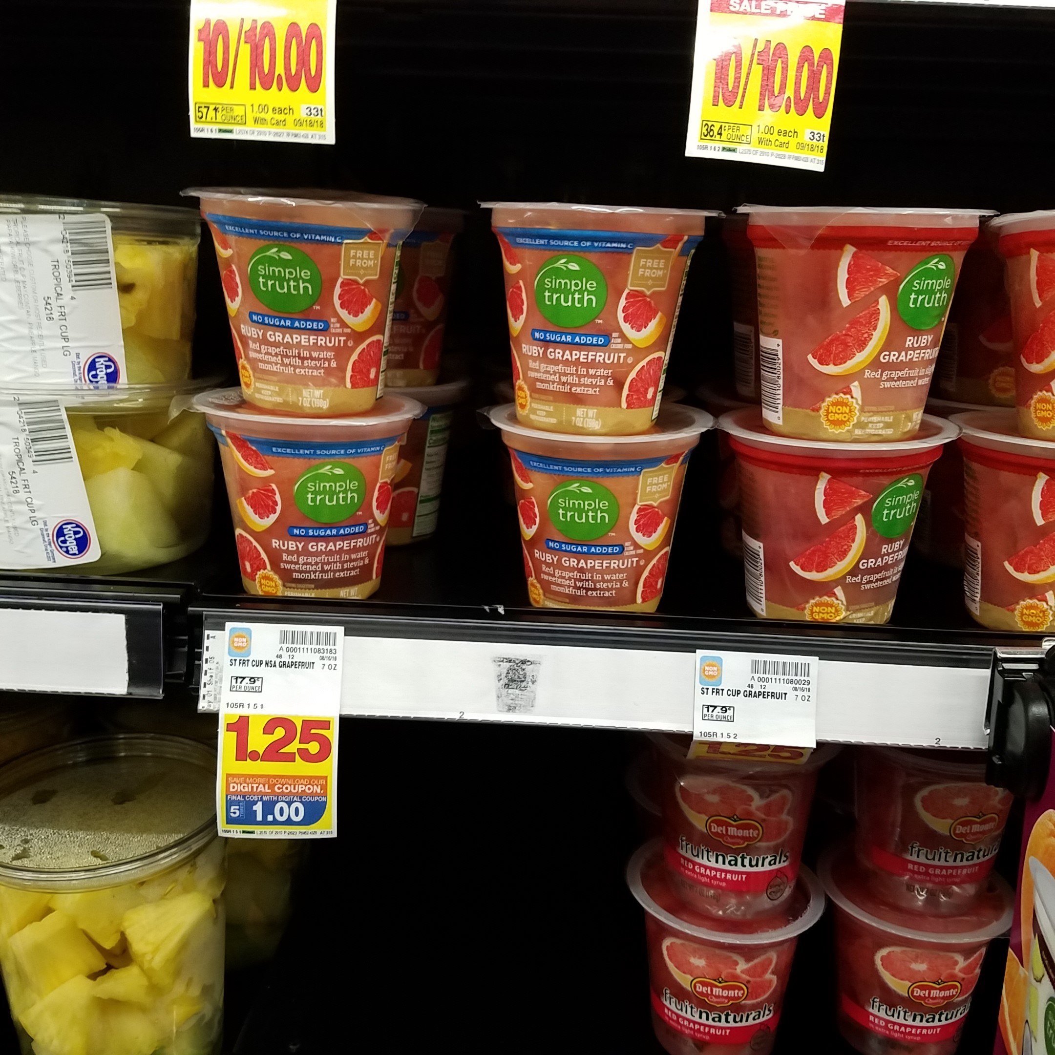 Simple Truth Fruit Cup just $1.00 - Kroger Couponing