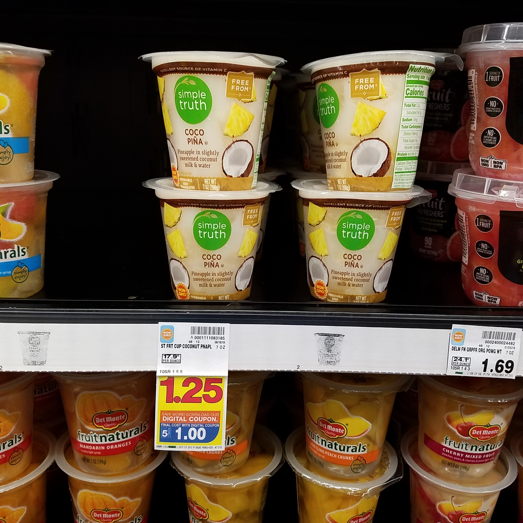 Simple Truth Fruit Cup just $1.00 - Kroger Couponing