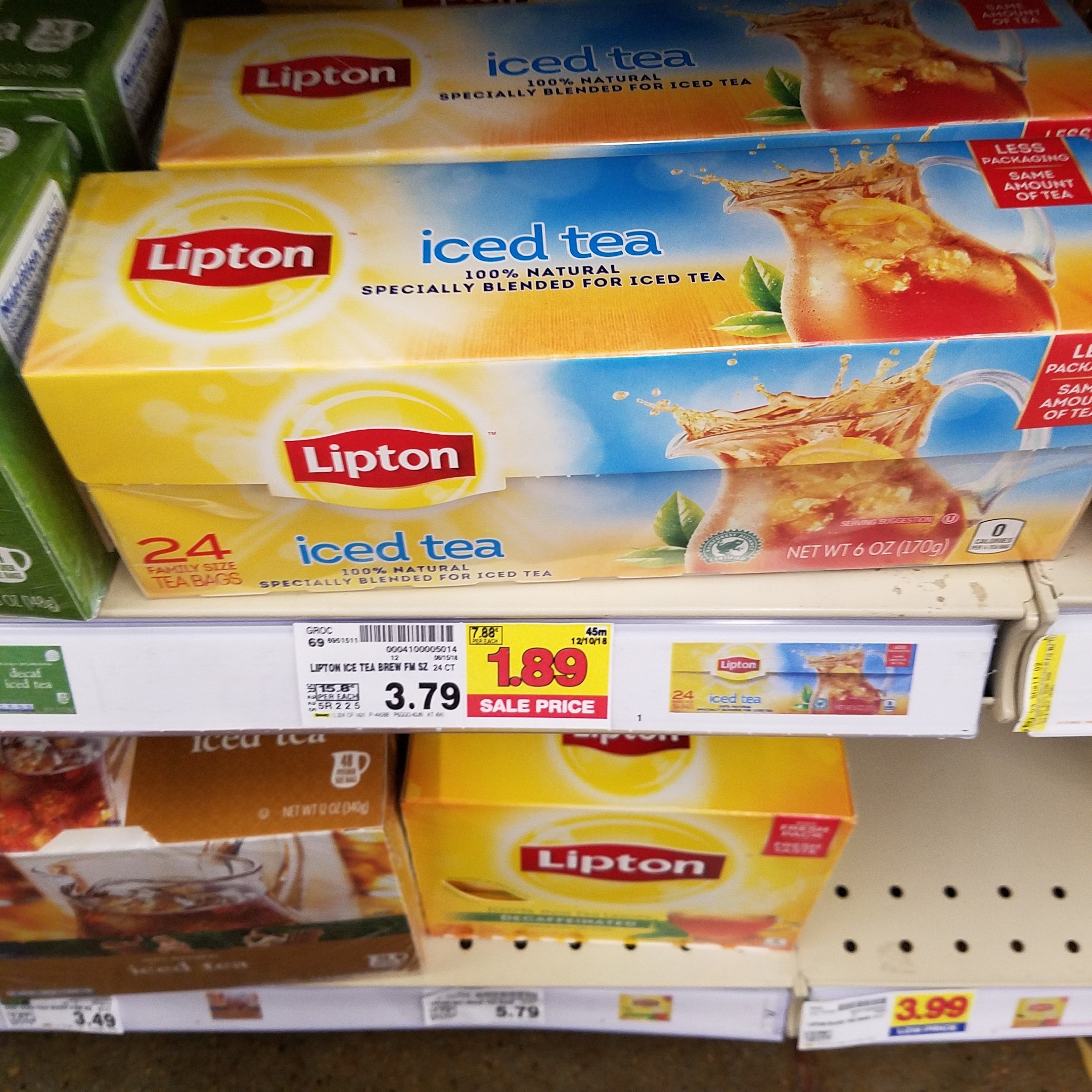 Lipton Tea just $1.49 - Kroger Couponing