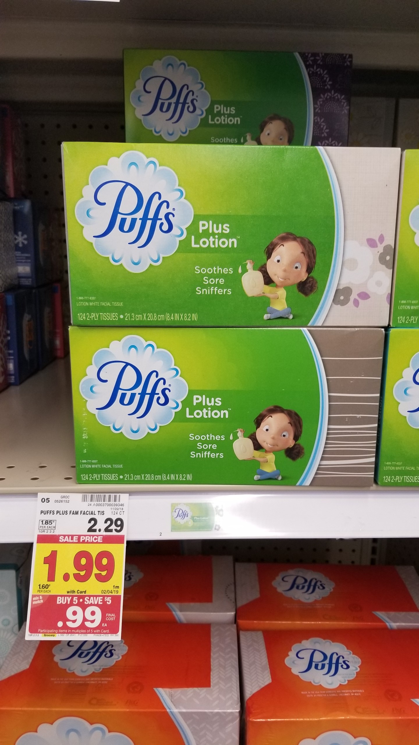 Puffs Facial Tissues just $.74 - Kroger Couponing