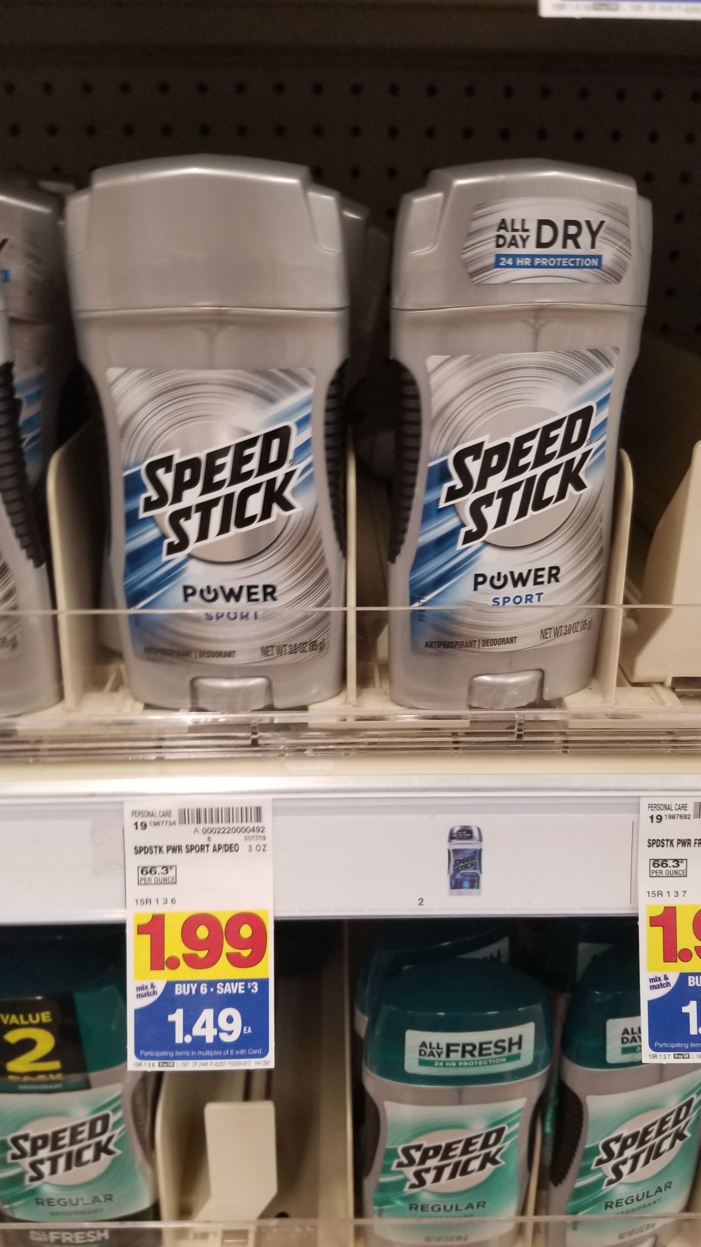 Speed Stick Deodorant just $.75 - Kroger Couponing