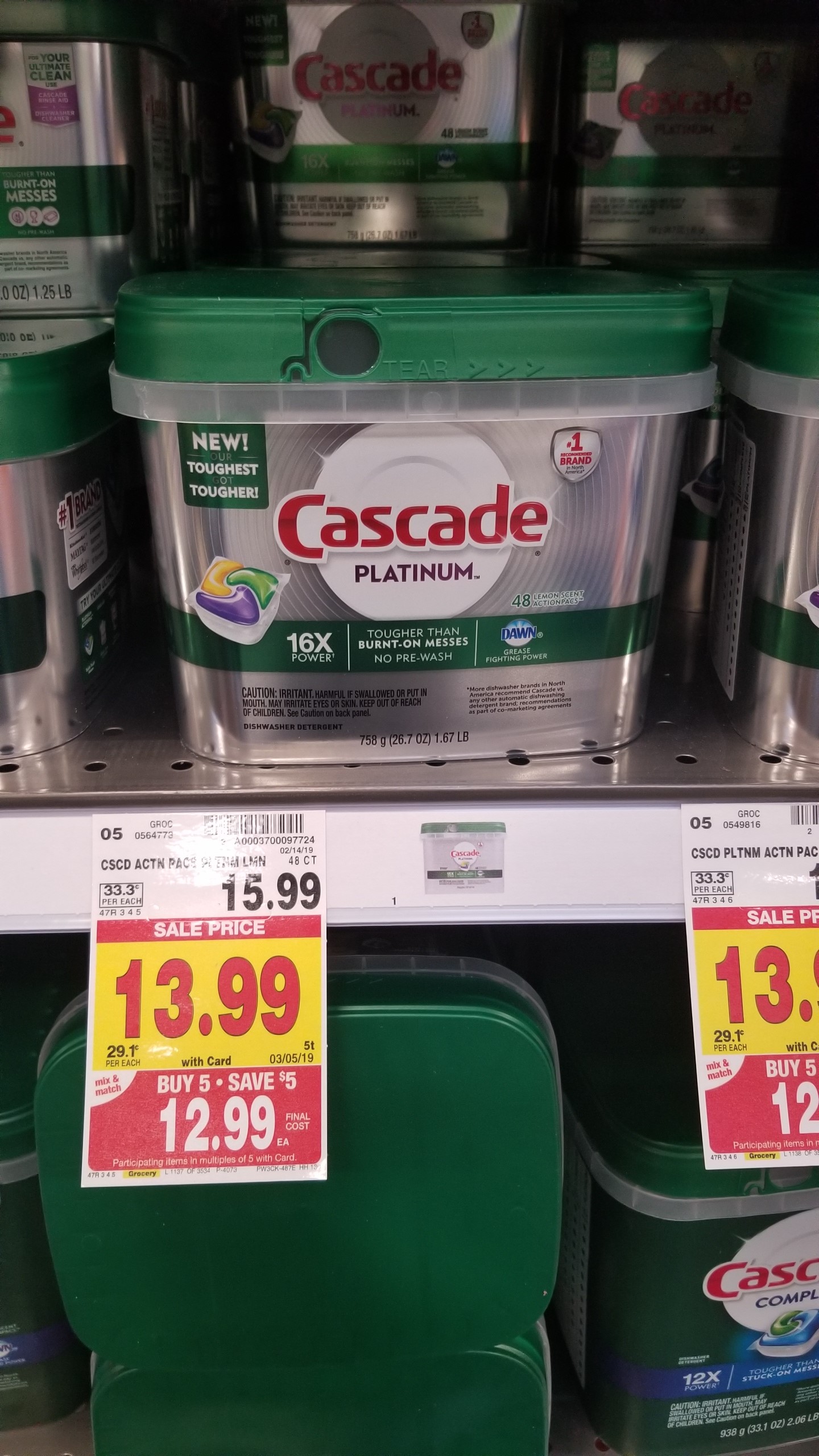 Cascade Dish Tabs just $11.99 - Kroger Couponing