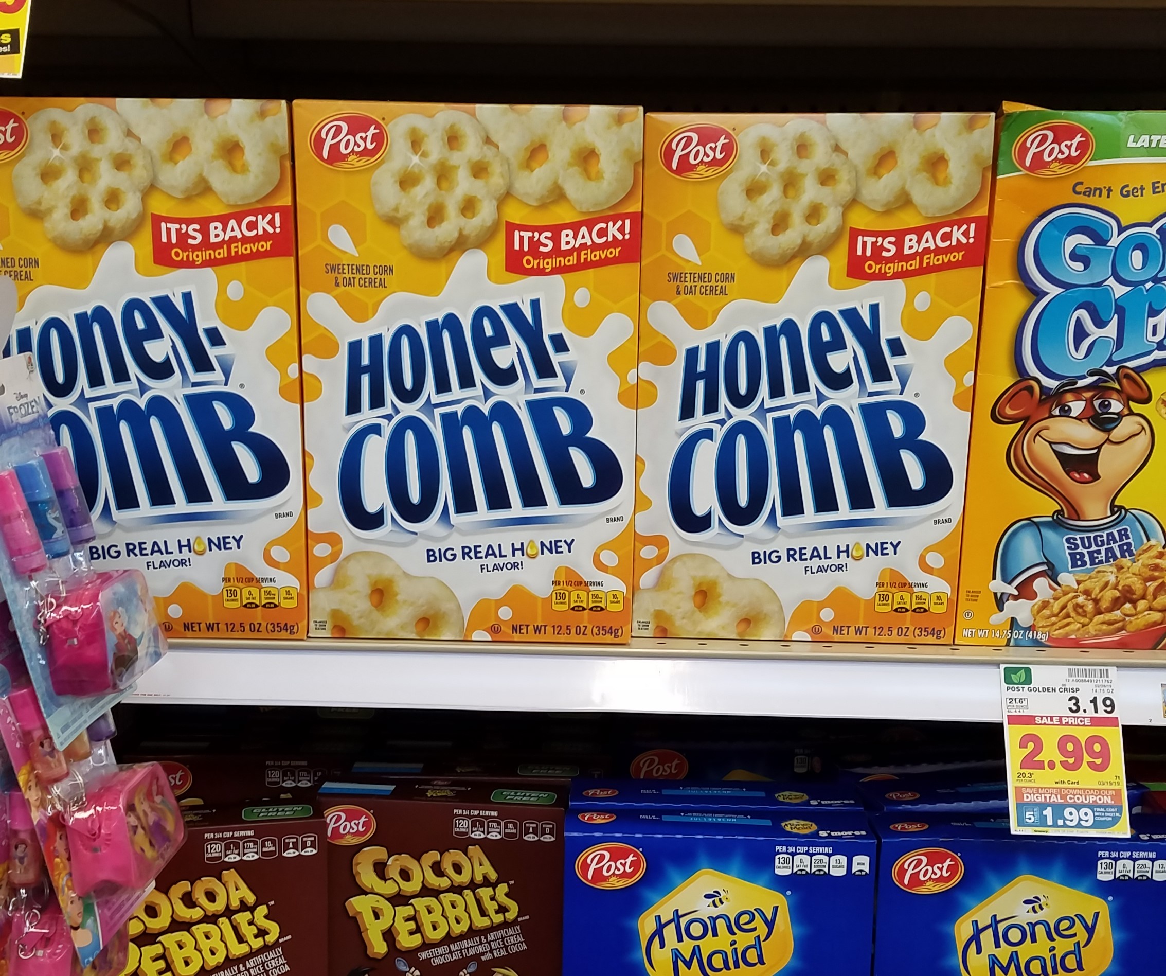 Honeycomb Cereal In Bags