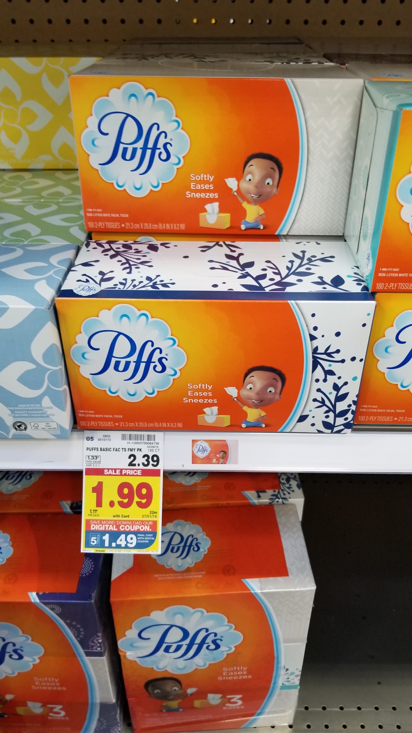 Puffs Facial Tissue just $1.49 - Kroger Couponing
