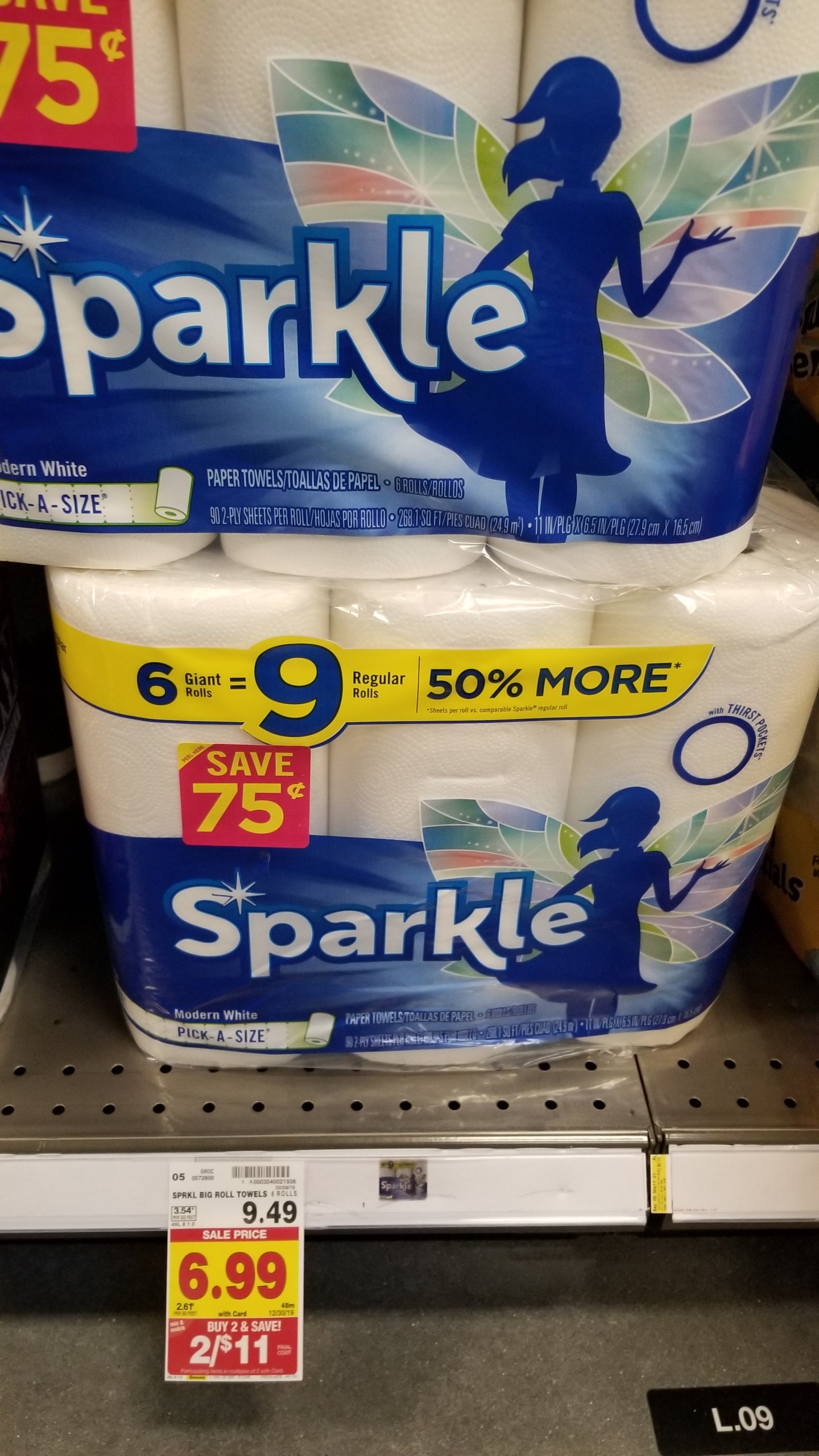 Sparkle Paper Towels just $4.25 - Kroger Couponing