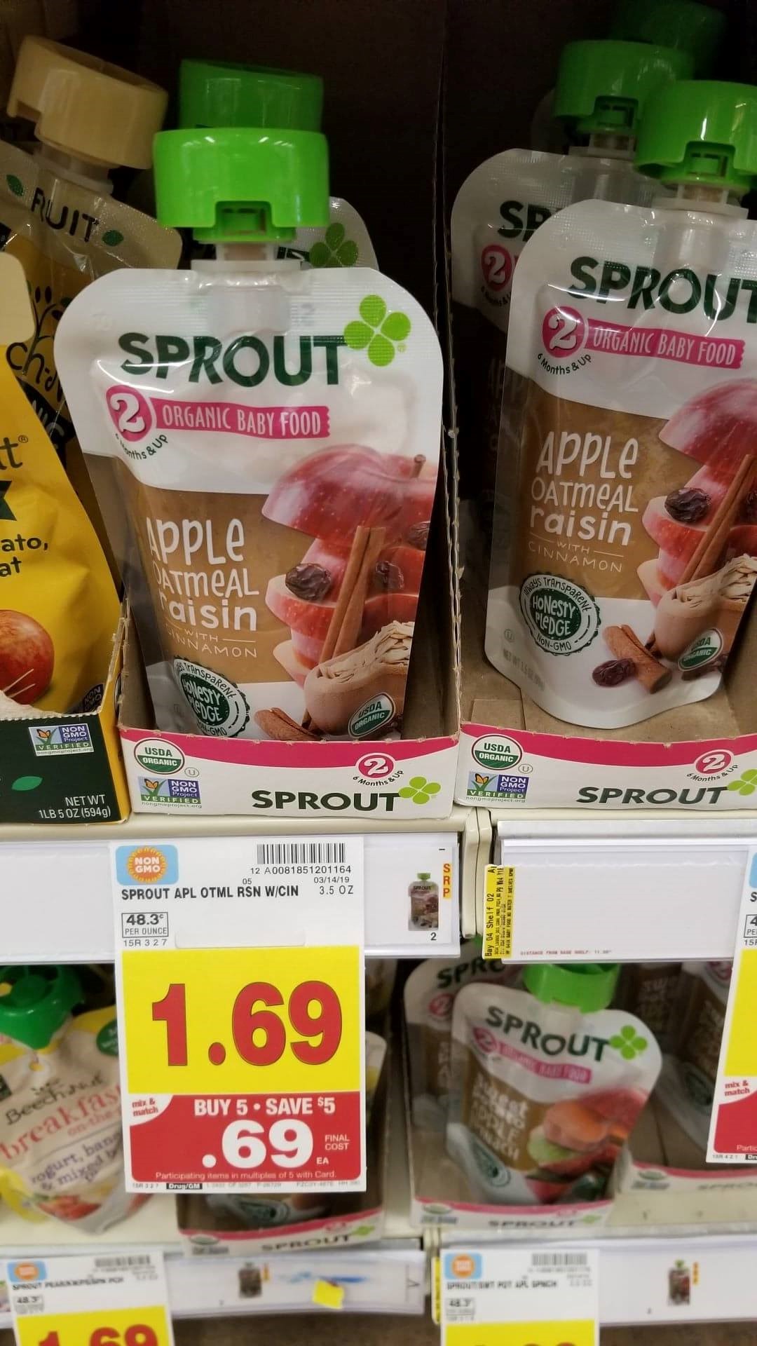 Sprout Pouches just $.35 - Kroger Couponing